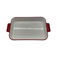 China Rectangular Two-Ear Melamine Casserole Household Tableware Light Heat Hotel Dry Stockpot Creative Pot Bowl for sale