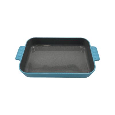 China Square Lobster Plate Serving Tray Dinner Party Large Capacity Bowl With Two Ears Melamine Soup Pot for sale