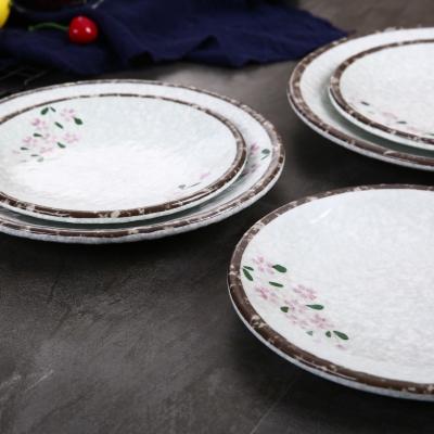 China Hotel Quality and Long-lasting Durability Melamine Dinner Plates for sale