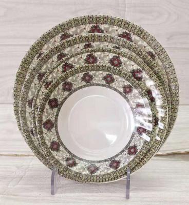 China High Heat Resistance Melamine Salad Plate for Customized Serving for sale
