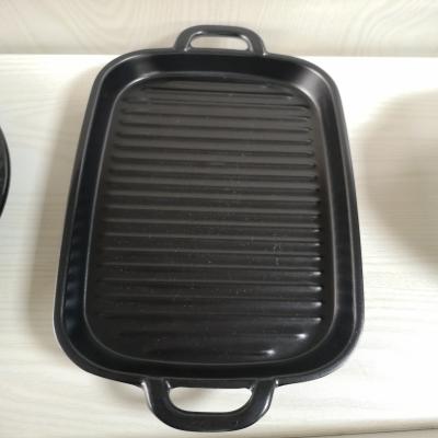 China High Heat Resistance Matte Black Melamine Salad Plate - B2B Buyers Choice for sale