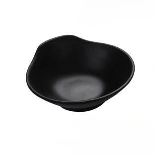 China Stain-Resistant Matte Black Melamine Salad Bowl with High Fade Resistance for sale