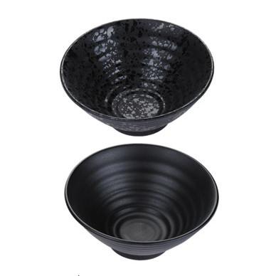 China Black And Matt Color Melamine Rice Bowl Size Color 8 Inch for sale