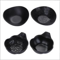 China Dishwasher Safe Black Melamine Bowl For Dinnerware Sets for sale