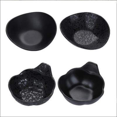 China Dishwasher Safe Black Melamine Bowl For Dinnerware Sets for sale