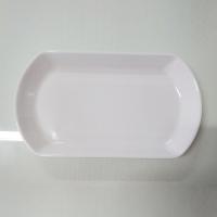 China Customized Logo Acceptable Rectangle Melamine Soup Plate for Hotel Occasion for sale