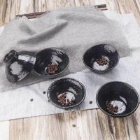 China Dishwasher Safe Black Melamine Soup Bowl With Durable Construction for sale