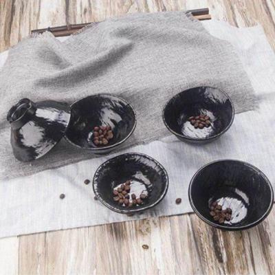 China Dishwasher Safe Black Melamine Soup Bowl With Durable Construction for sale