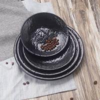 China Imitation Porcelain Black Melamine Soup Bowl Stylish And Functional for sale