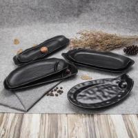 China Customizable Camping Melamine Plates Oval - Suitable for Outdoors for sale