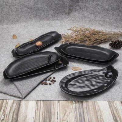 China Customizable Camping Melamine Plates Oval - Suitable for Outdoors for sale