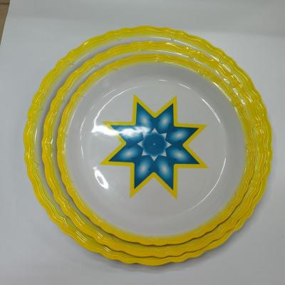 China Party Occasion Melamine Dinner Plates Stackable And Stylish for sale