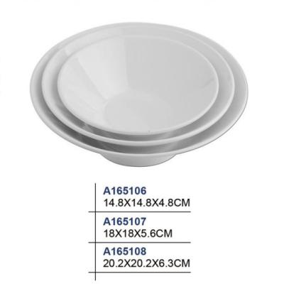 China Commercial Grade Melamine Salad Plate with Stain Resistance High for sale