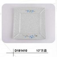 China Black Melamine Soup Plate 8 Inch with Customized Logo Acceptable for sale