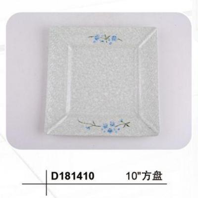 China Black Melamine Soup Plate 8 Inch with Customized Logo Acceptable for sale