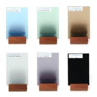 China Sound Insulation Clear Laminate Safety Glass Milky White Gray Blue Green Bronze for sale