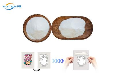 China Premium White TPU DTF Adhesive Powder Superior Elasticity 80-170μm Grain Size for DTF Transfers Printing for sale