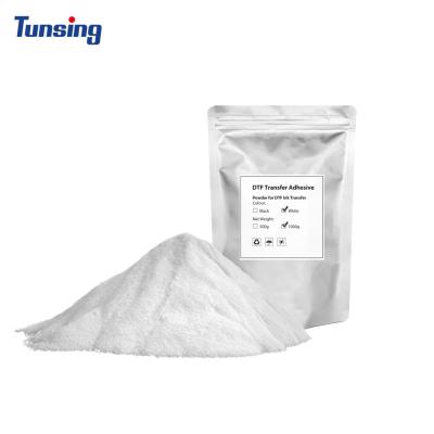 China Eco-Friendly White TPU DTF Hot Melt Powder Soft Touch Thermal Adhesive Powder for DTF Heat Transfer Printing for sale