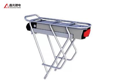 China 42V 12Ah E Bike Lithium Battery Pack With Back Rack Aluminum Case for sale