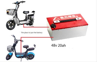 China Rechargeable Lithium Ion 48 Volt 20ah Electric Bicycle Battery Pack for sale