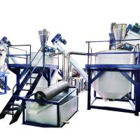 China 490kW PET Bottle Washing Line 500-3000kg/H Industrial Plastic Recycling Machine with AI Sorting for sale