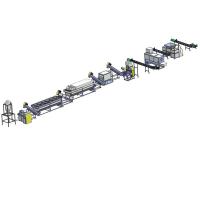 China PP PE Waste Film Recycling Machine 1000kg/Hr Capacity with Complete Washing Line for Plastic Film Processing for sale