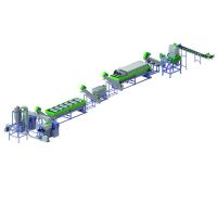 China PP PE Waste Film Recycling Machine 1000kg/Hr Capacity with Complete Washing Line for Plastic Film Processing for sale