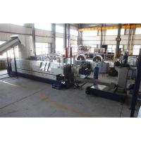China 75 KW Single Screw Plastic Pelletizing Recycling Machine with PLC Control and Water Cooling System for sale