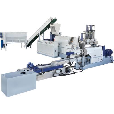 China SJ Series Single Screw Plastic Recycling Extruder System 100-200mm Screw with 250-1500kg/h Output Capacity for sale