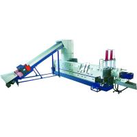 China Horizontal PP PE Recycling Machine Single Stage Pelletizing System 100-1000kg/h Capacity with Cutter Compactor for sale