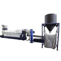 China Vertical Single Screw Extruder Plastic Pelletizer Machine 800kg Capacity Siemens PLC for sale