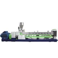 China Co-Rotating Twin Screw Extruder Plastic Pelletizing Line - 22-116mm Screw Diameter, 2-4500kg/h Capacity for sale