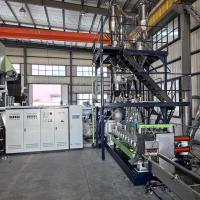 China Low Noise Twin Screw Extruder Machine with 650mm Processing Width and Advanced Compounding Technology for sale