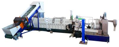 China 250-300 kg/h Single Screw Extruder Granulator for Plastic Recycling with 100-120mm Screw Diameter for sale