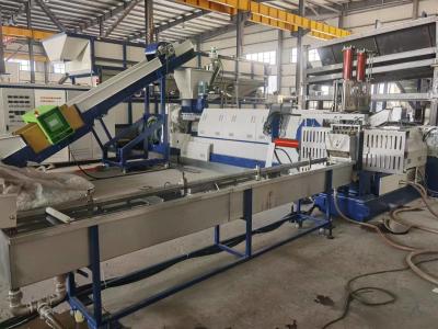 China Two Stages Single Screw Extrusion Machine for LDPE Plastic Film Pelletizing 500-1500kg/h Capacity for sale