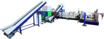 China Vertical Single Screw Extruder for PP Woven Bag Recycling 100-1500kg/hr Capacity with 26-37 L/D Ratio for sale