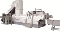 China Automatic PET Plastic Pelletizing Recycling Machine 100-1500kg/h Capacity with 75-200mm Screw Diameter for sale