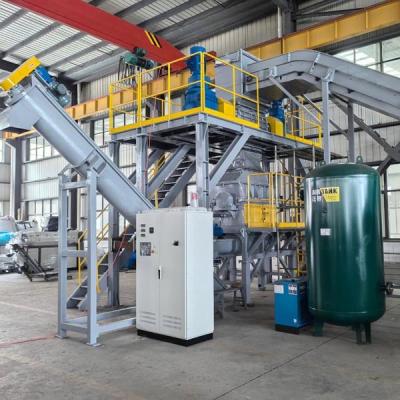 China 1.5-2 Ton/Hour Lithium Ion Battery Recycling Machine with Automated Shredder System and Safety Controls for sale