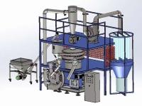 China LDPE HDPE Plastic Granulator Pulverizer Machine 400mm Disc for Recycling Up to 100μm Particle Size for sale