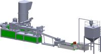 China Customized PET Recycling Machine 500kg/Hr with 110-160mm Screw Diameter for Plastic Pellet Production for sale
