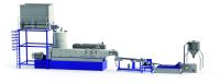 China 500kg per Hour PET Flakes Pelletizing Machine with PLC Control and Underwater Cutting System for Recycling for sale