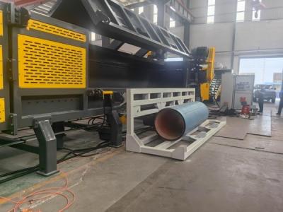 China Horizontal Plastic Granulating Machine for HDPE PVC Pipes 250-1600mm Diameter with Dual-Shaft Drive System for sale