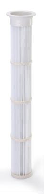 China Pulse Jet Pleated Filter Cartridge 130mm x 2000mm High Efficiency Industrial Dust Collector for sale