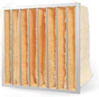 China F8 Fiberglass Pocket Air Filter Galvanized Frame 592x592x600mm for HVAC Systems for sale