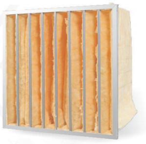 China F8 Fiberglass Pocket Air Filter Galvanized Frame 592x592x600mm for HVAC Systems for sale