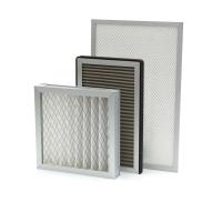 China U15 ULPA Panel Air Filter Fiberglass Mini Pleat 610x610x75mm Aluminium Frame for sale
