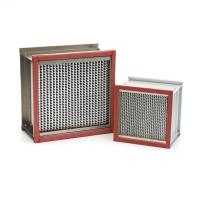 China High Temperature Resistant M6/M8 Deep Pleated HEPA Filter 610x610x292mm Glass Fiber Media for sale