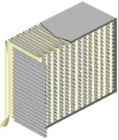 China M6 Glassfiber Synthetic Fiber Galvanized Frame Separator Filter 305x610x292 for sale
