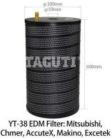 China Side Nipple Fiberglass Wire EDM Filter YT-38 TW-40 Replacement 120mm for sale