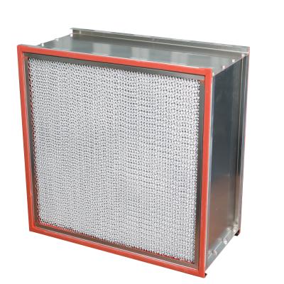 China Glass Fiber HEPA Separator Filter Element 610x610x150mm H14 High Temperature for sale